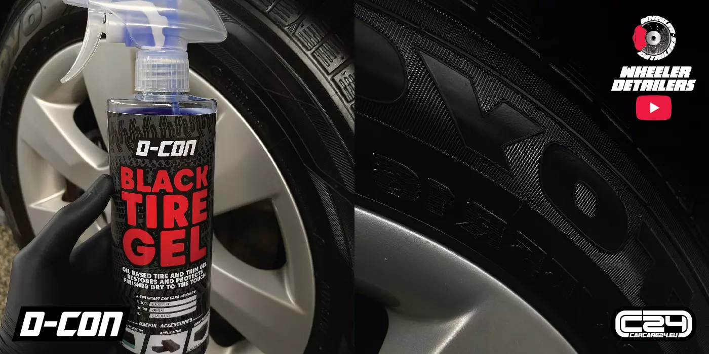 D-CON Dark Black Tire Gel Dressing - 500ML | MCG Autostyling