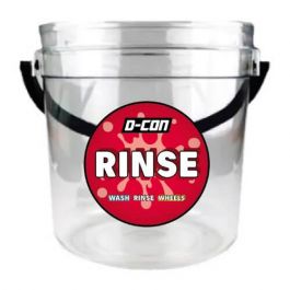 D CON BUCKET STICKER RINSE RED 150MM