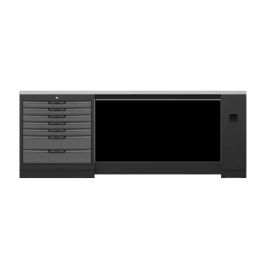 BOXO WORKBENCH WITH FOOT FOR AIR- OR POWER REEL W. POWERS.