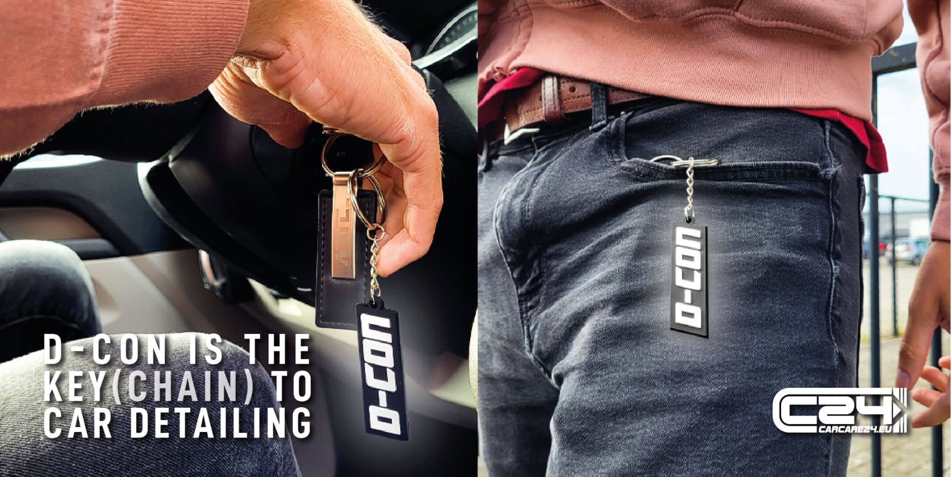 D CON POCKET RUBBER KEYCHAIN